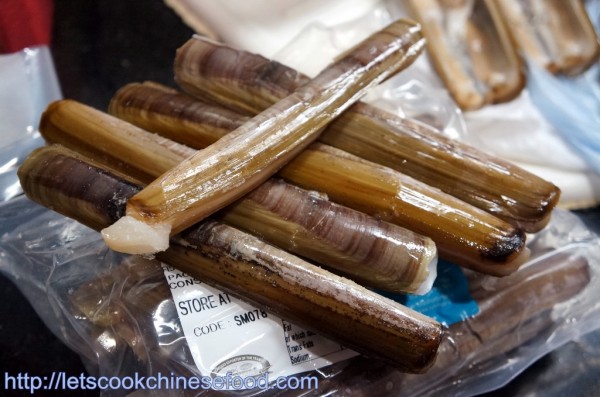 Chinese Recipe : Stir-Fried Razor Clams with Black Bean Sauce (中菜食譜 ...