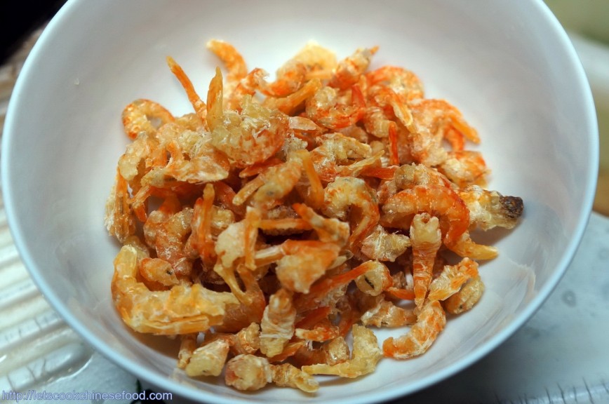 Chinese Recipe: Stewed Fuzzy Melon with Asparagus Bean ( 中菜食譜：節瓜煮粉絲蝦米 ) | .